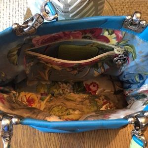 Brighton | Bags | Brighton Blue Leather Heart Bag | Poshmark